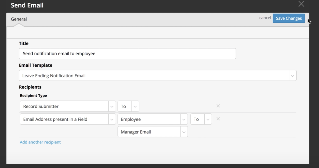 Auto Notifying Employees That Their Leave Ends Soon