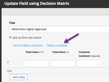 Implementing the Decision Matrix