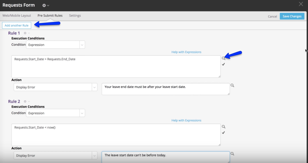Creating Form Validations