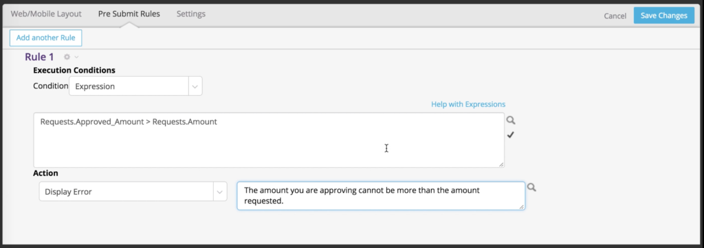 Using Form Validations