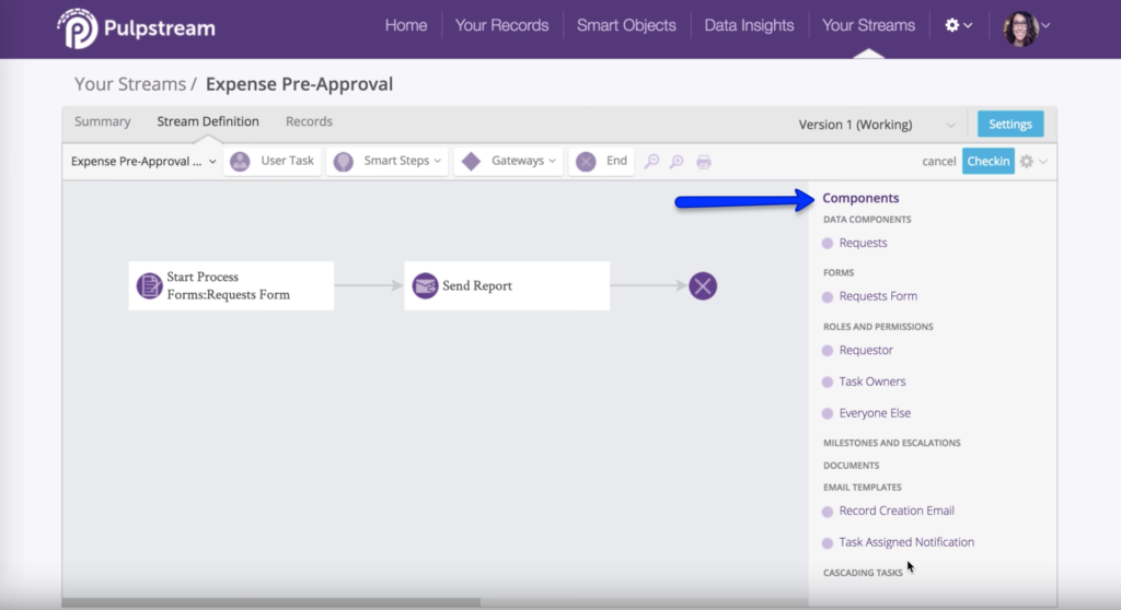 Create the Work Stream