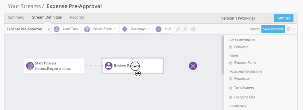 Create the Work Stream