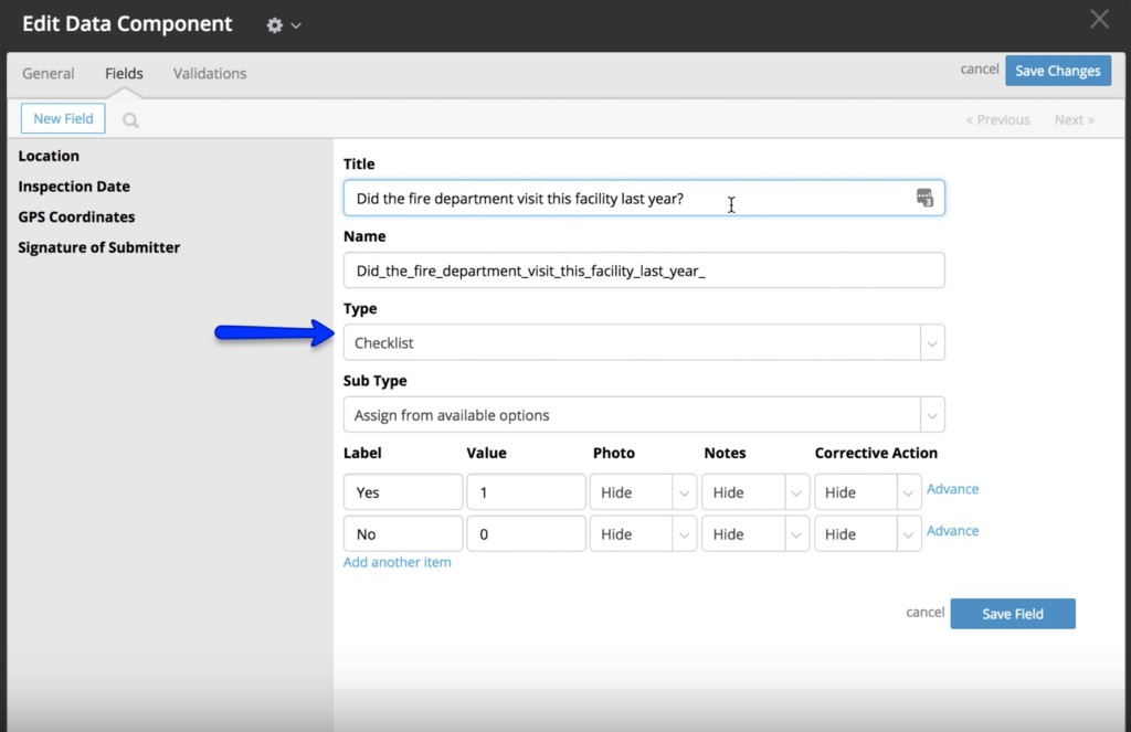 Create a Digital Inspection