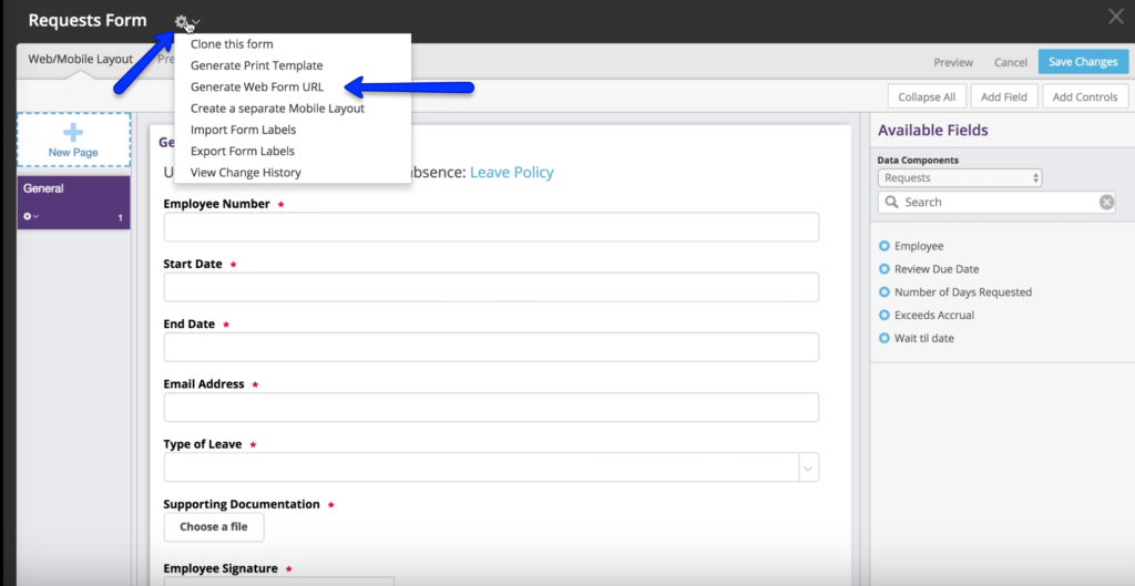 Embedding Leave Forms Into Your Company’s Intranet