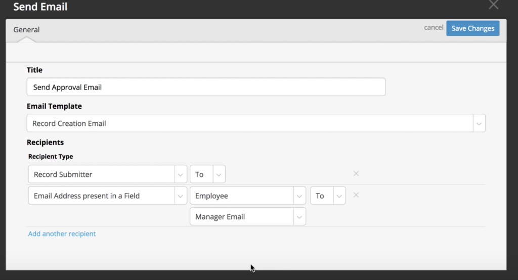 Linking Employee Records & Routing Requests to Managers