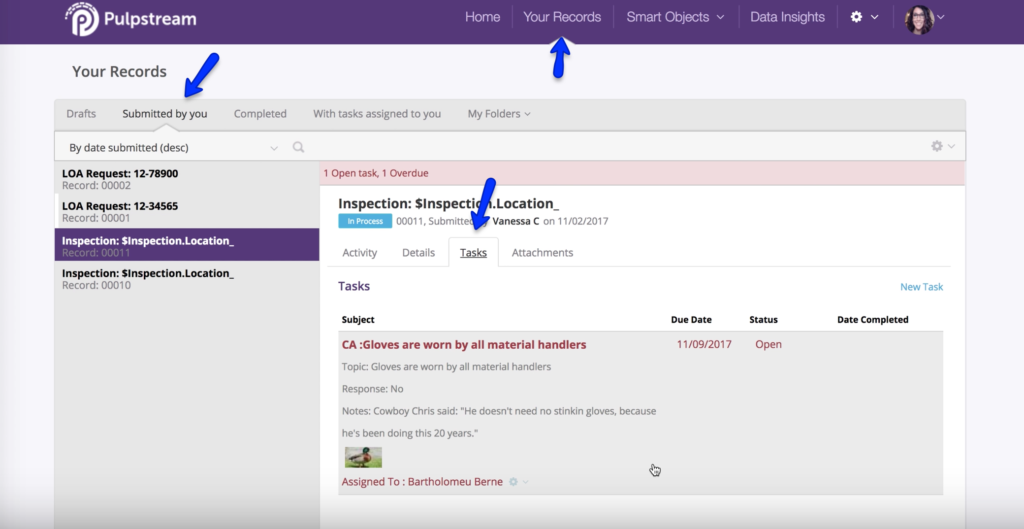 Triggering Corrective Actions